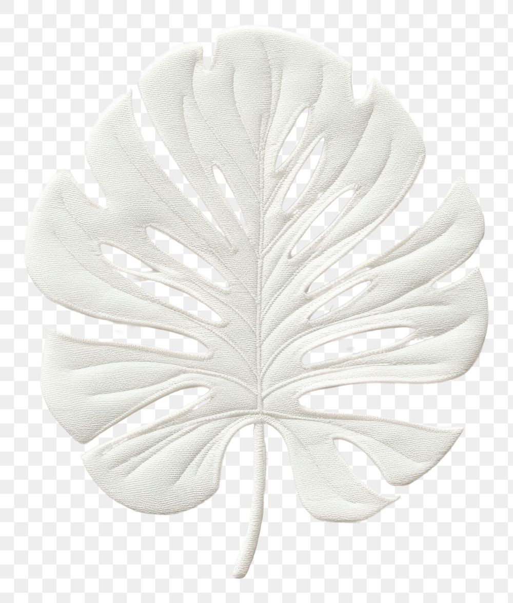 PNG White leaf art accessories | Premium PNG - rawpixel