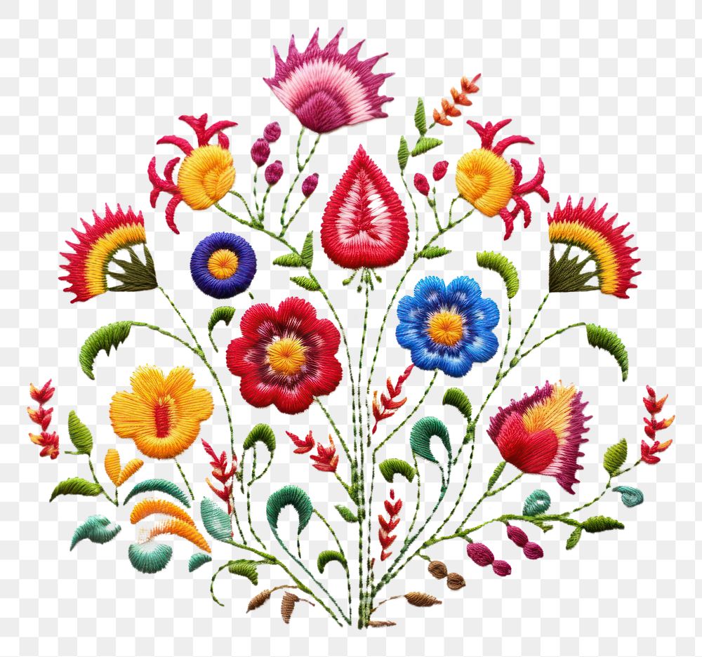 PNG Embroidery needlework textile pattern. | Premium PNG - rawpixel