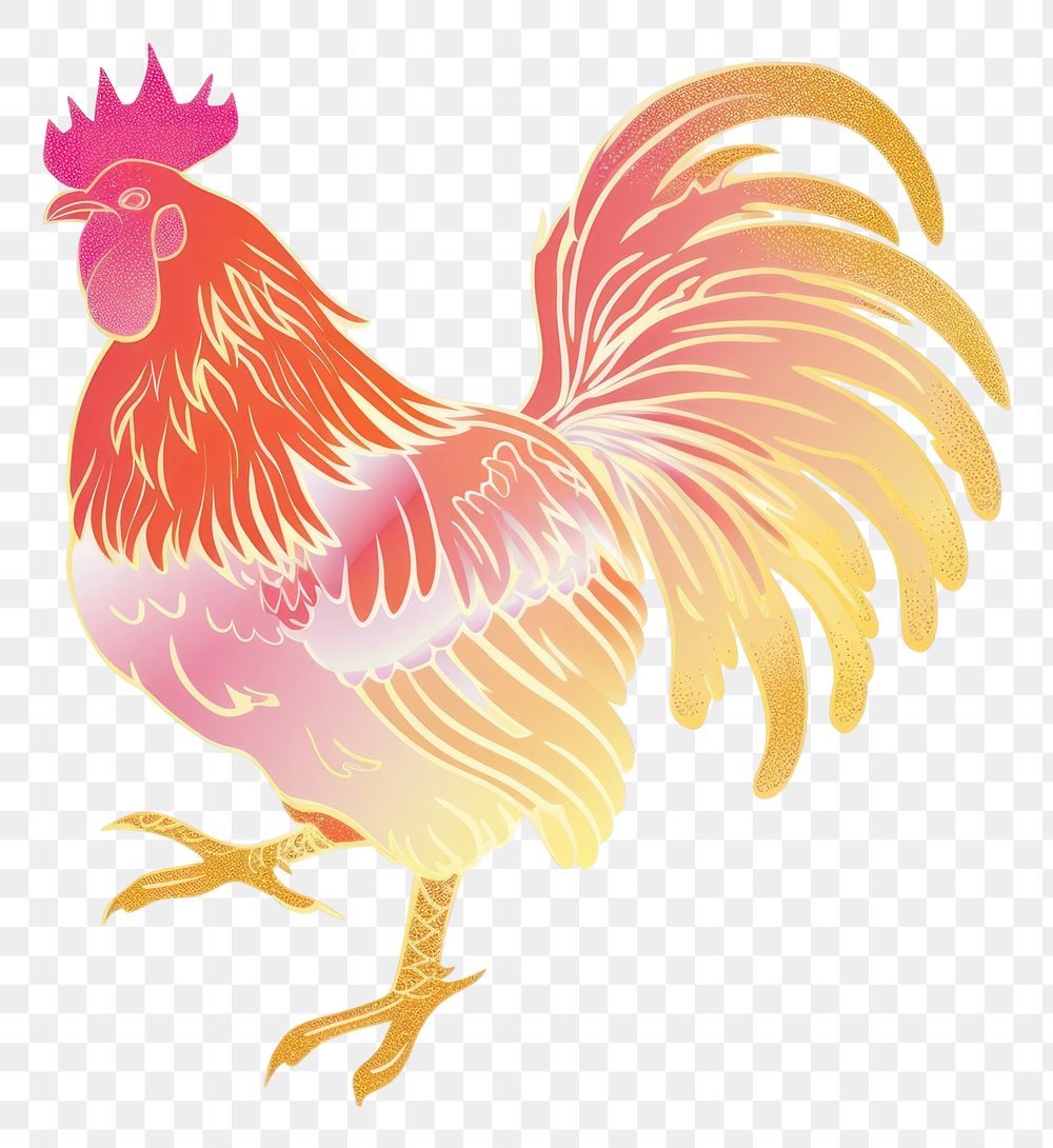 PNG Rooster chinese fly chicken | Free PNG - rawpixel