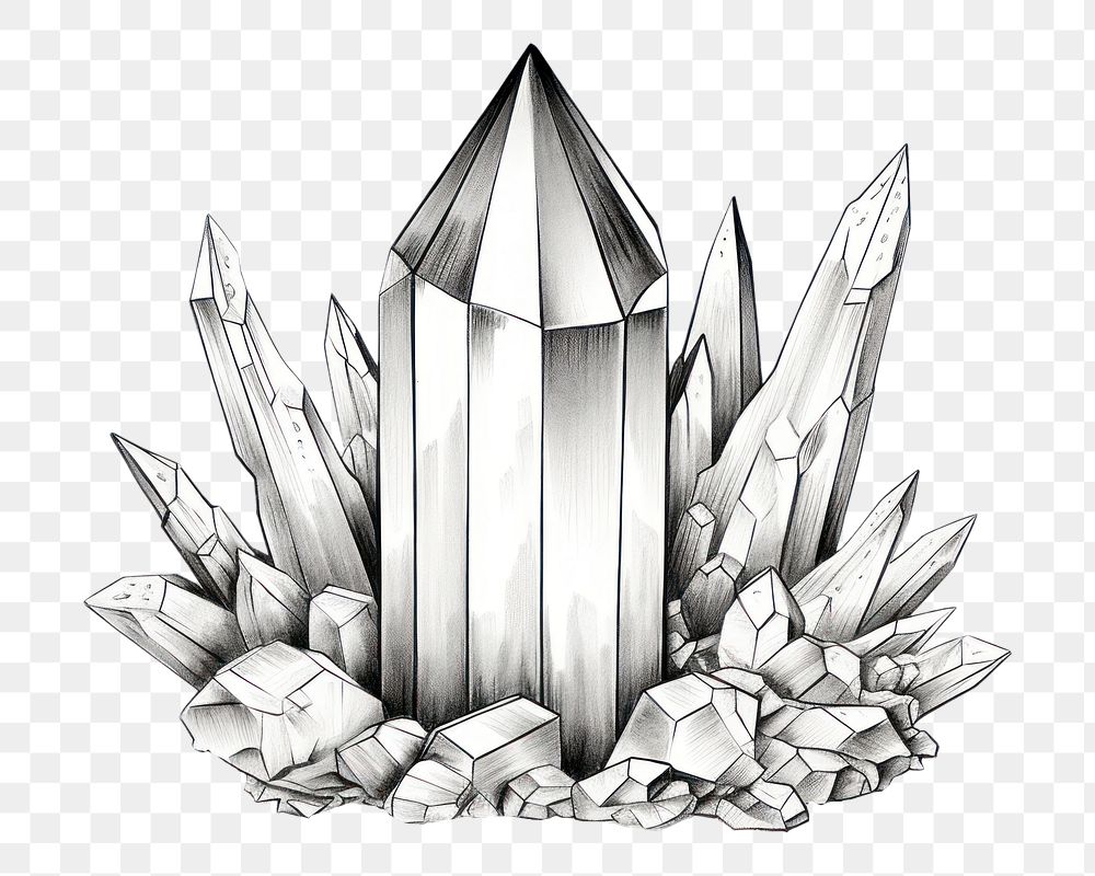PNG Crystal drawing sketch illustrated | Premium PNG - rawpixel