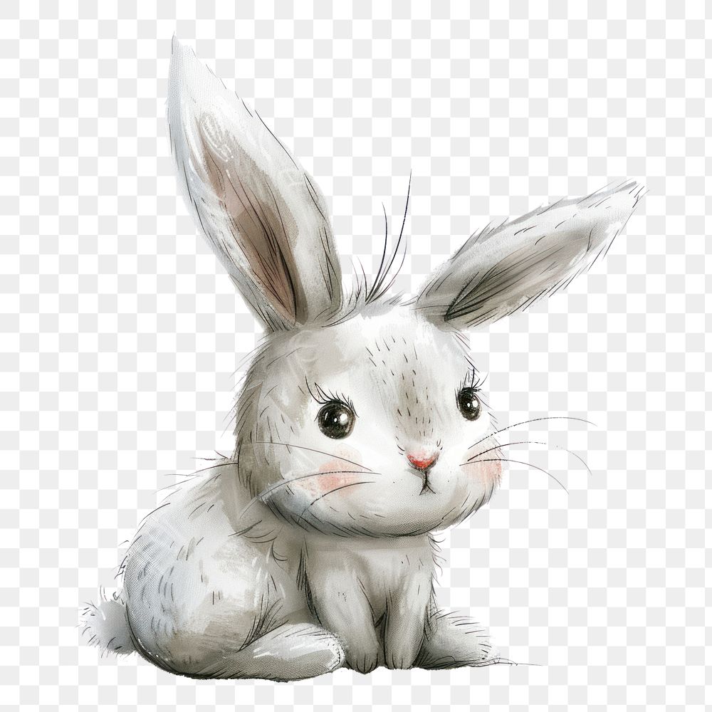 PNG Bunny style frayed chalk | Free PNG - rawpixel