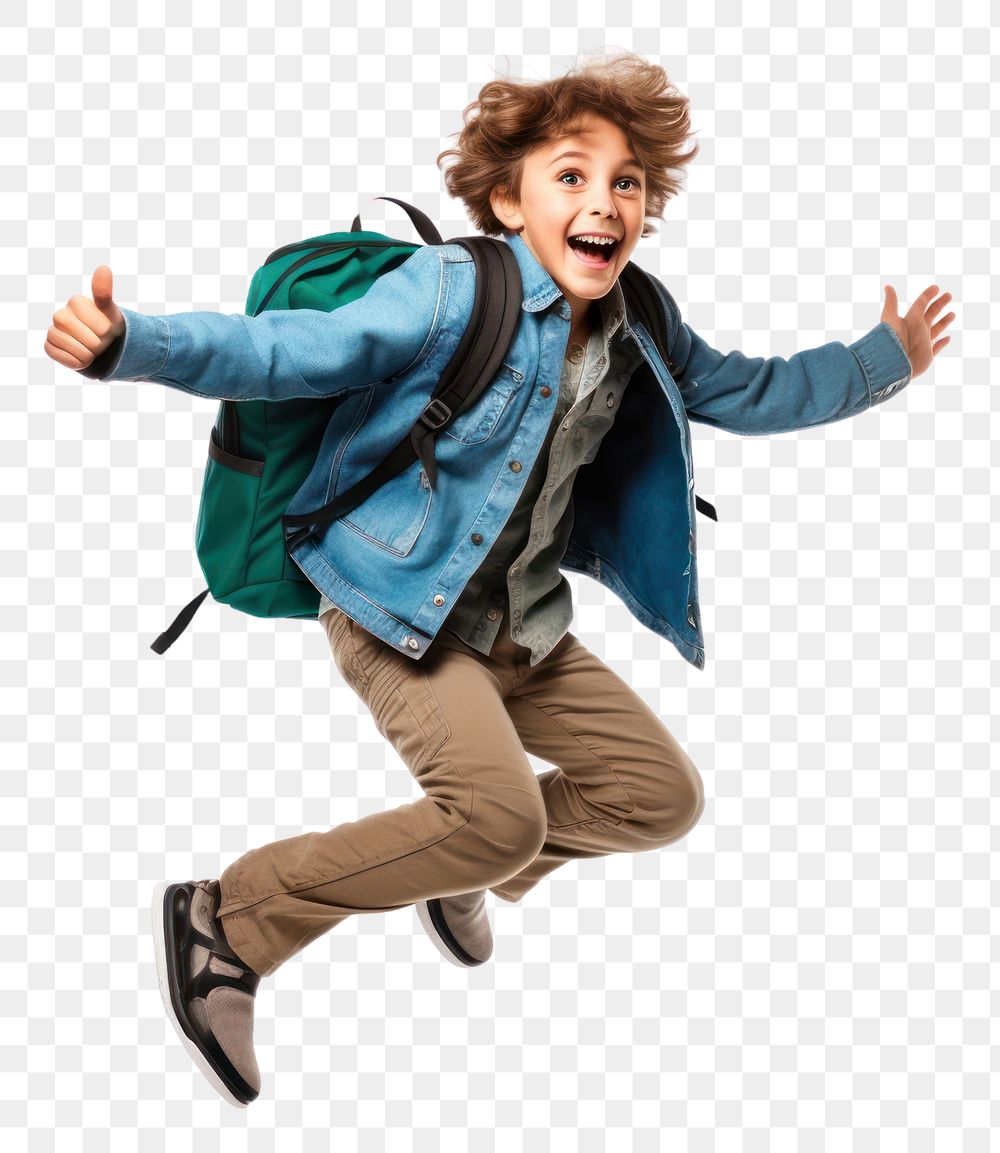 PNG Young school child backpack | Premium PNG - rawpixel