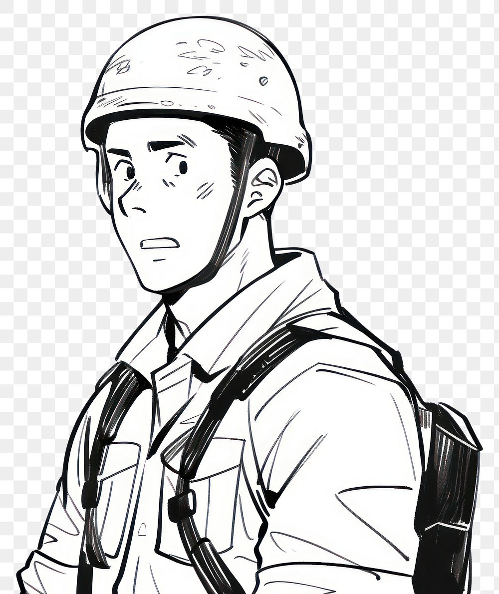 PNG Soldier sketch cartoon drawing. | Free PNG - rawpixel