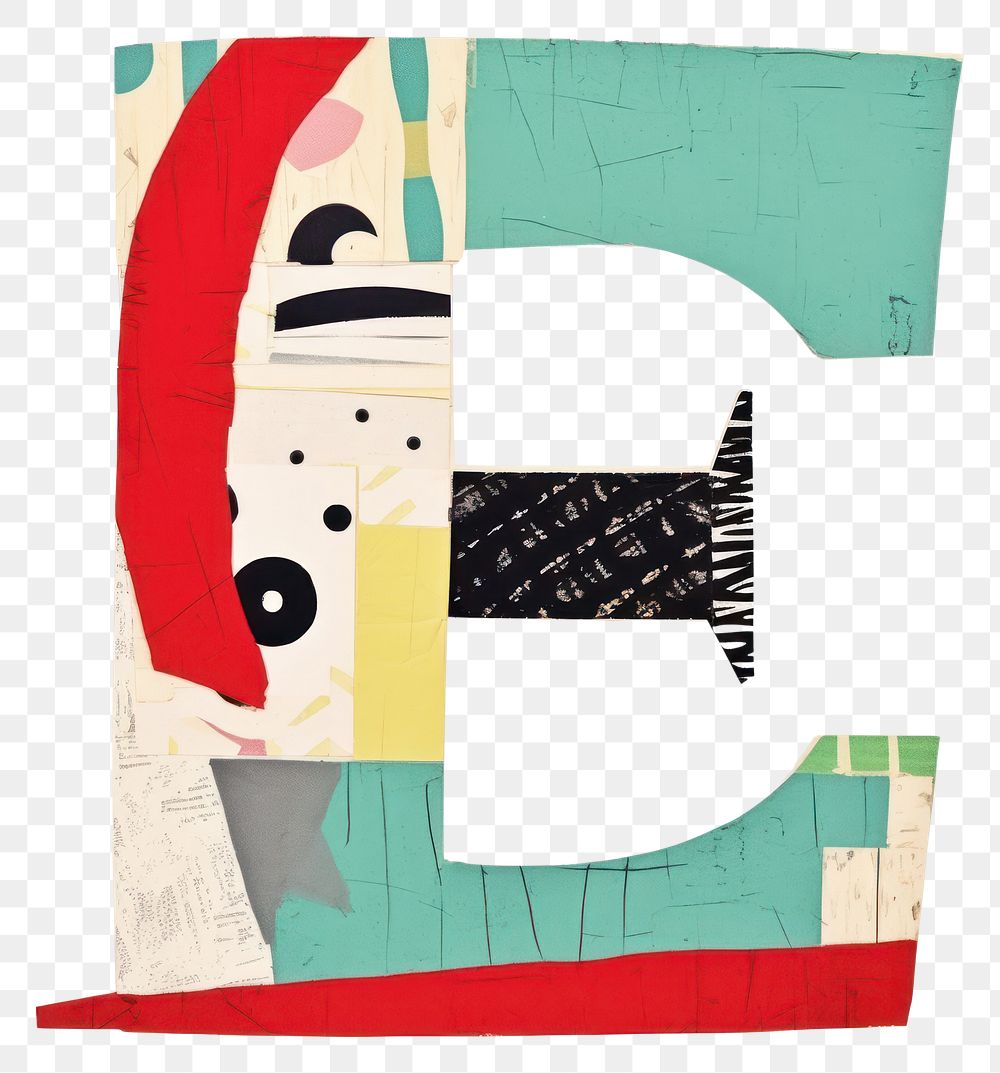 PNG Alphabet E paper collage | Premium PNG - rawpixel