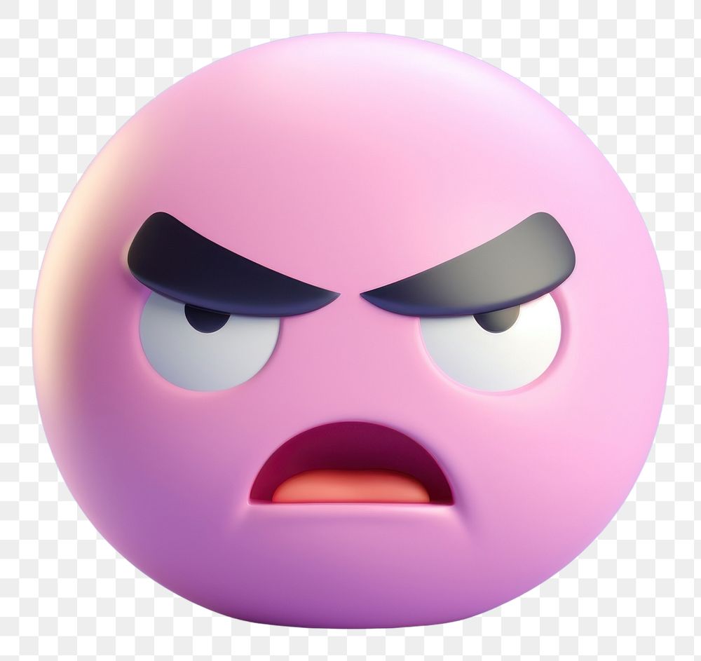 PNG Angry emoji purple representation | Free PNG - rawpixel