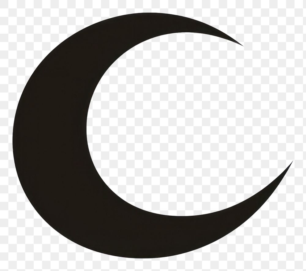 PNG moon crescent calligraphy astronomy | Free PNG - rawpixel