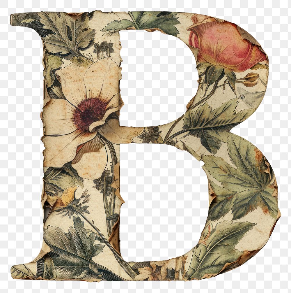 PNG Vintage Alphabet B text | Free PNG - rawpixel