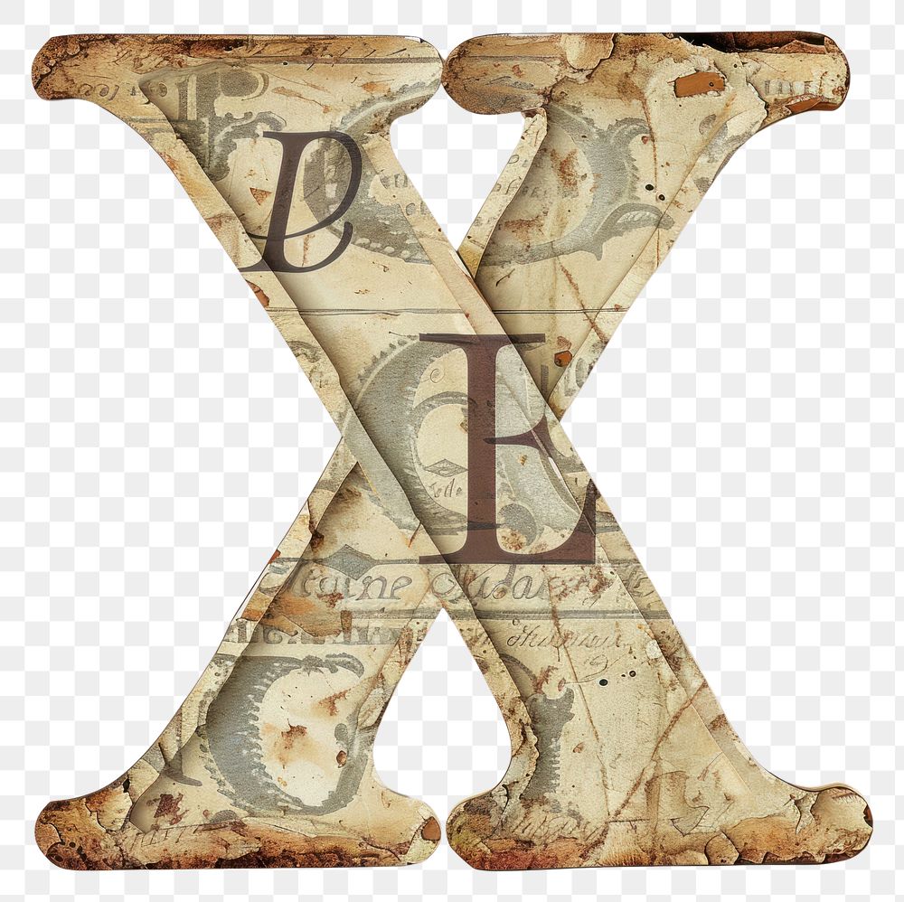 PNG Vintage Alphabet X text | Free PNG - rawpixel