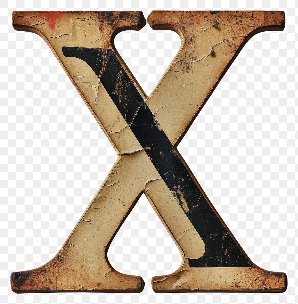 PNG Vintage Alphabet X text | Free PNG - rawpixel