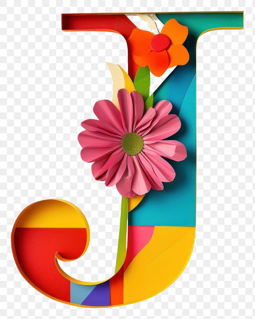 PNG Alphabet J flower shape | Free PNG - rawpixel