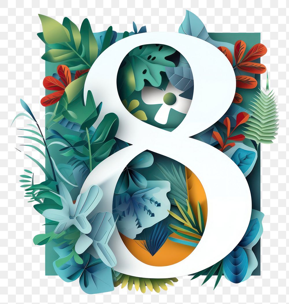 PNG Letter 8 art number | Free PNG - rawpixel