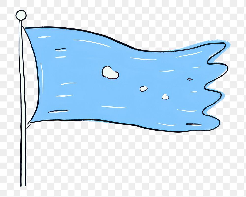 PNG Blue flag sketch outdoors | Premium PNG - rawpixel