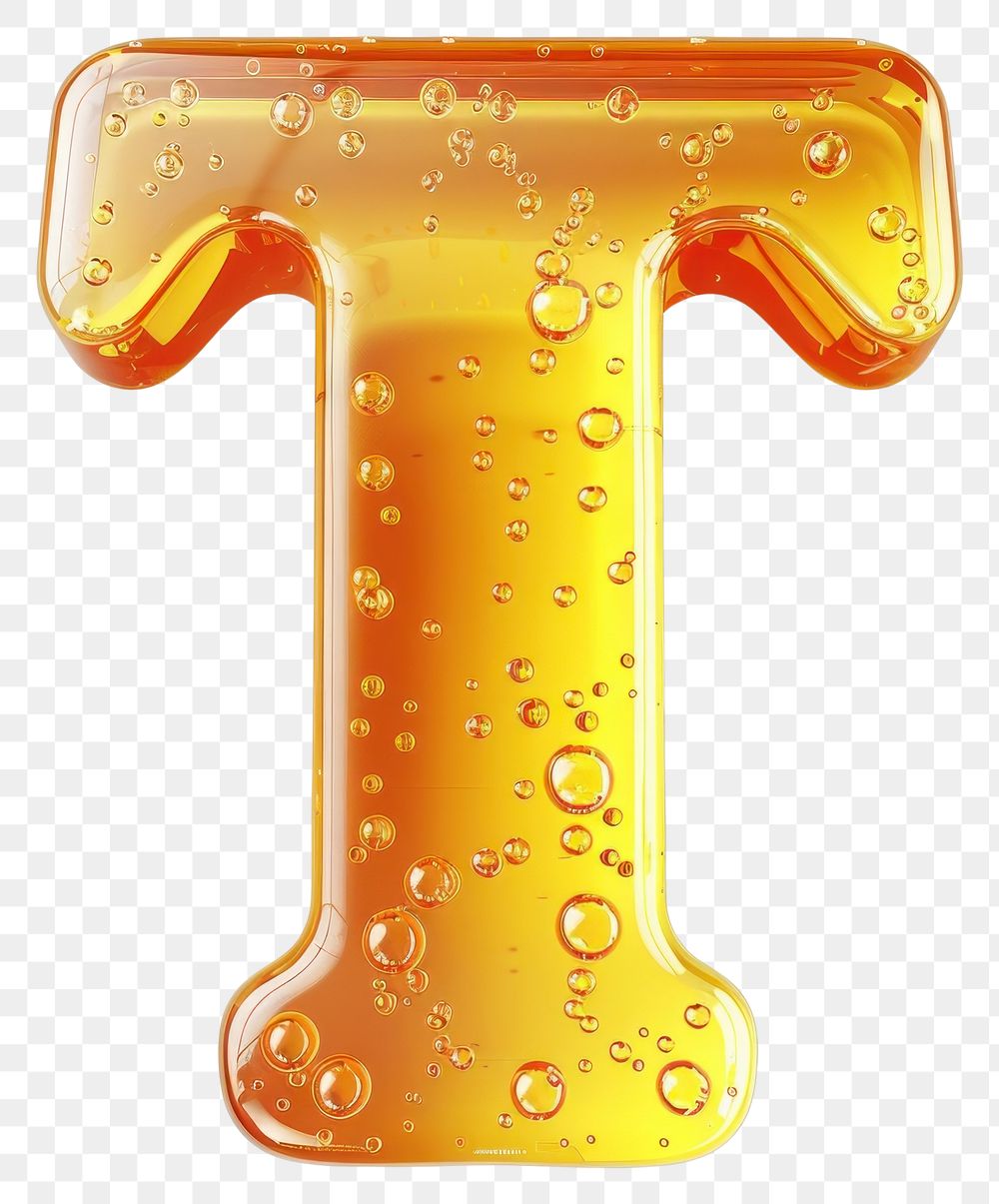 Letter T yellow symbol honey. | Free PNG - rawpixel