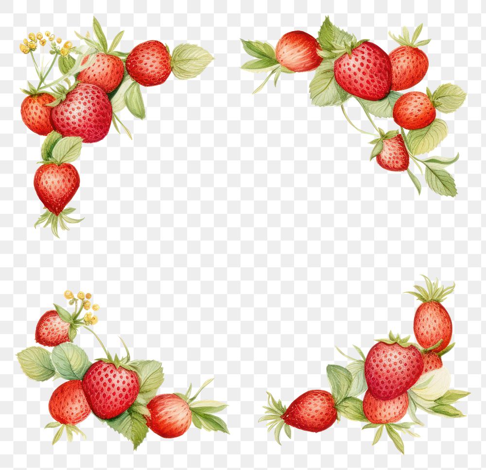 Strawberry Pattern PNG Images | Free Photos, PNG Stickers, Wallpapers ...