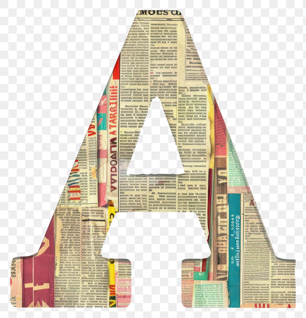 Magazine paper letter collage text | Premium PNG - rawpixel