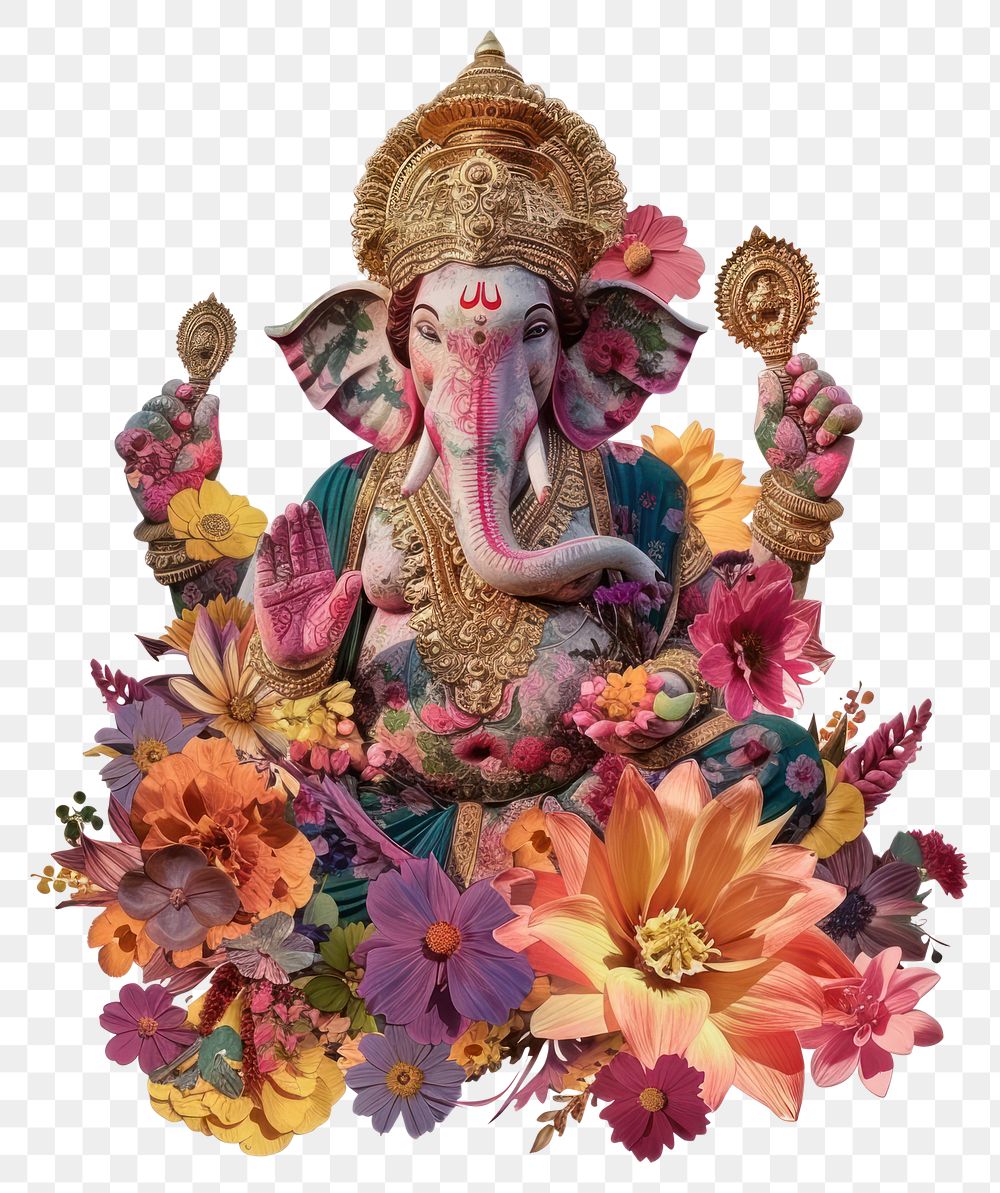 PNG Flower Collage Ganesha flower | Premium PNG - rawpixel