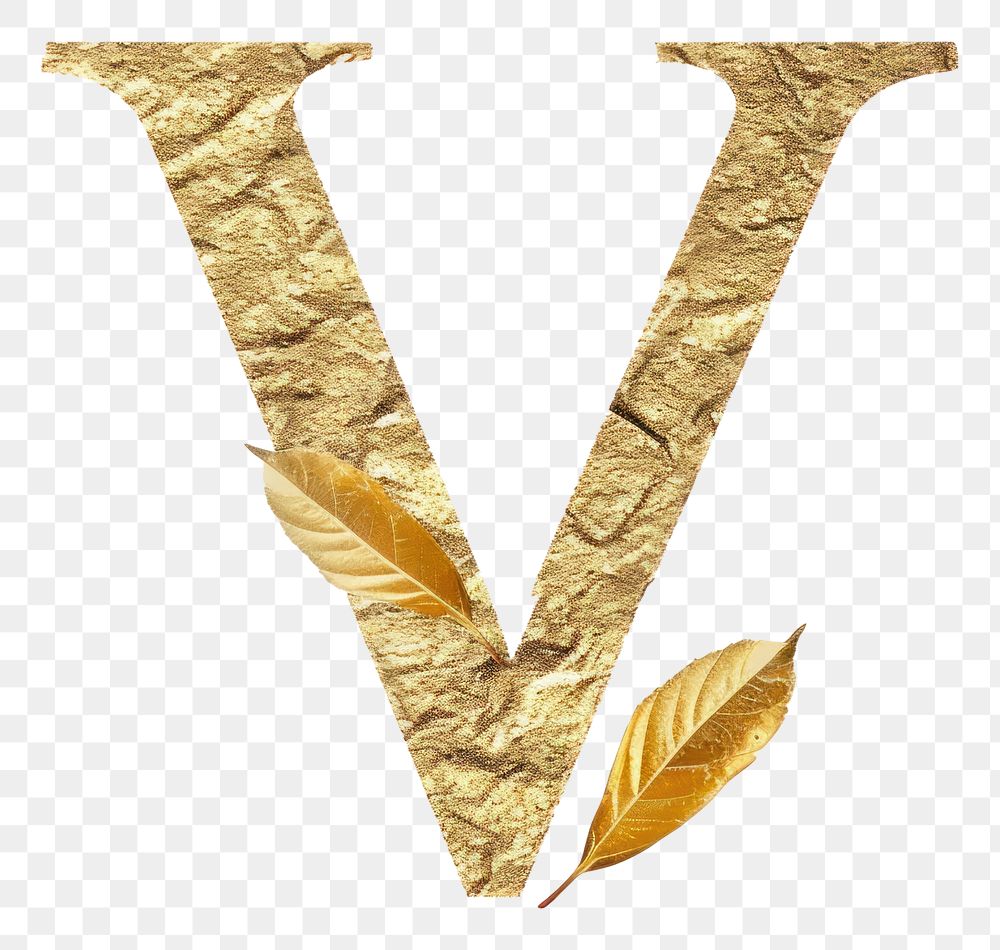 PNG Gold text font leaf. | Premium PNG - rawpixel