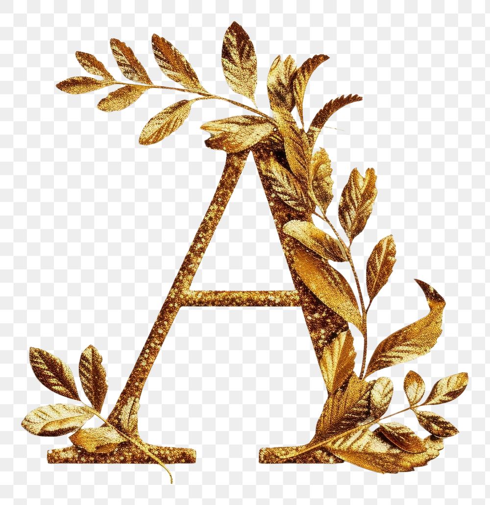 PNG Font gold text leaf. | Premium PNG - rawpixel