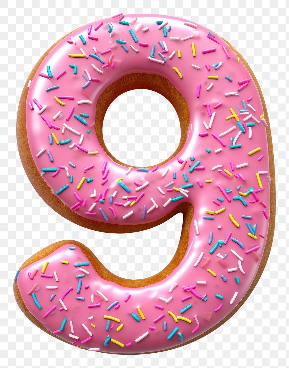 PNG Cute Donut Number Shaped | Free PNG - rawpixel