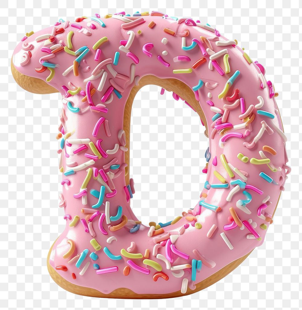 PNG Donut Alphabet Shaped D | Premium PNG - rawpixel