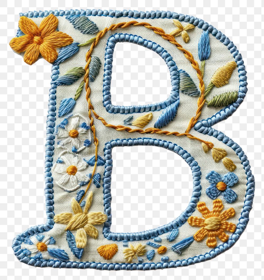 PNG Alphabet B embroidery pattern | Free PNG - rawpixel