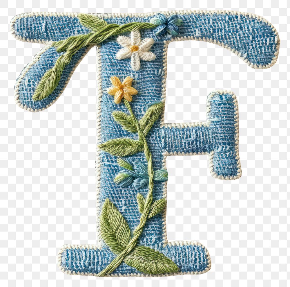 PNG Alphabet F embroidery pattern | Free PNG - rawpixel