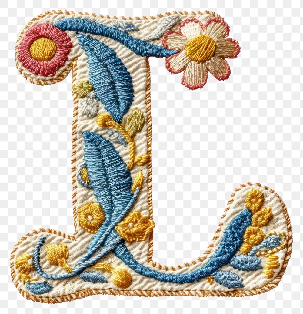 PNG Alphabet L embroidery pattern | Premium PNG - rawpixel