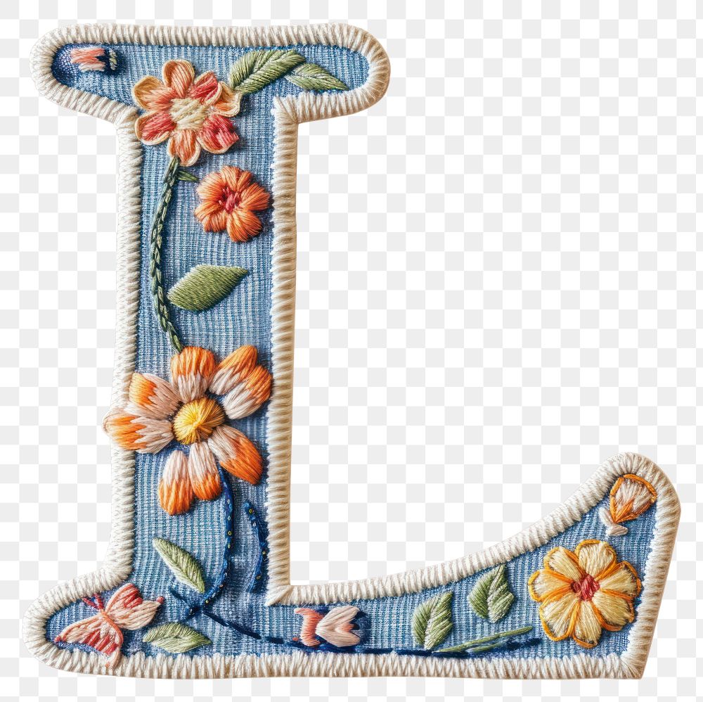 PNG Alphabet L embroidery pattern | Premium PNG - rawpixel