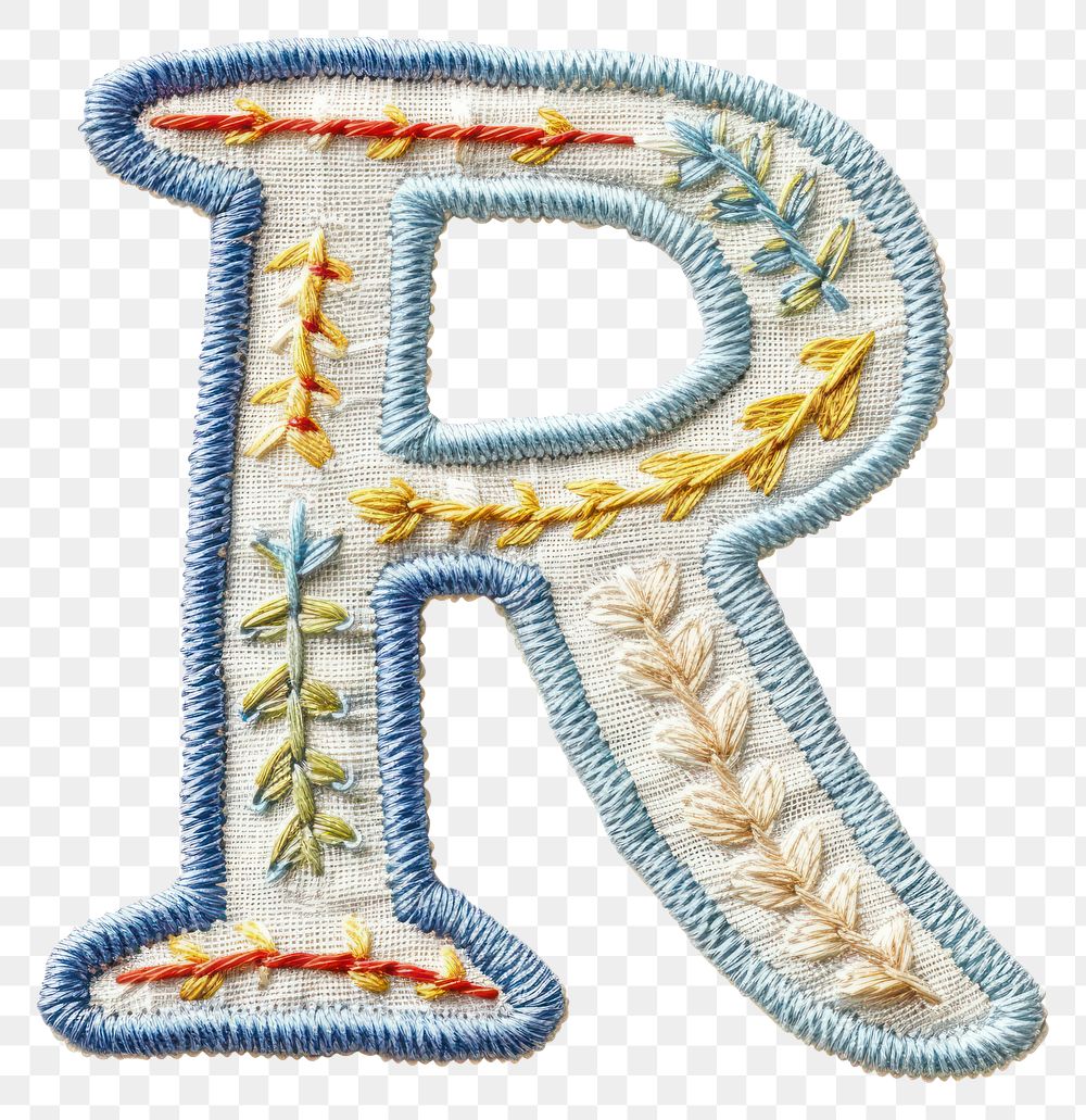 PNG Alphabet R embroidery pattern | Premium PNG - rawpixel