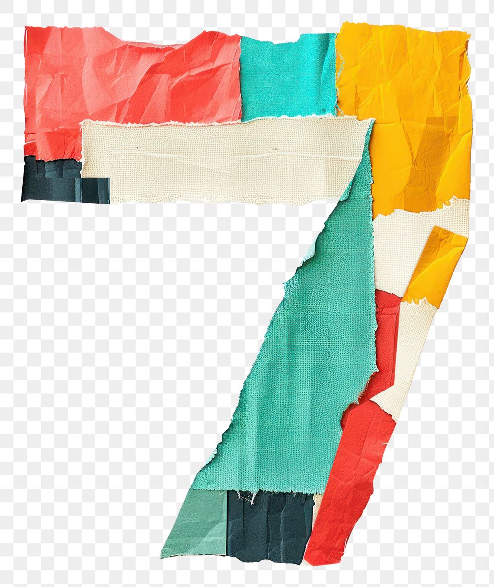 PNG Number 7 paper craft | Free PNG - rawpixel