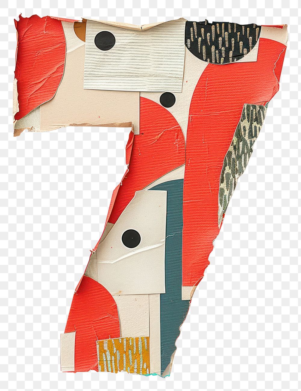 PNG Number 7 paper craft | Premium PNG - rawpixel