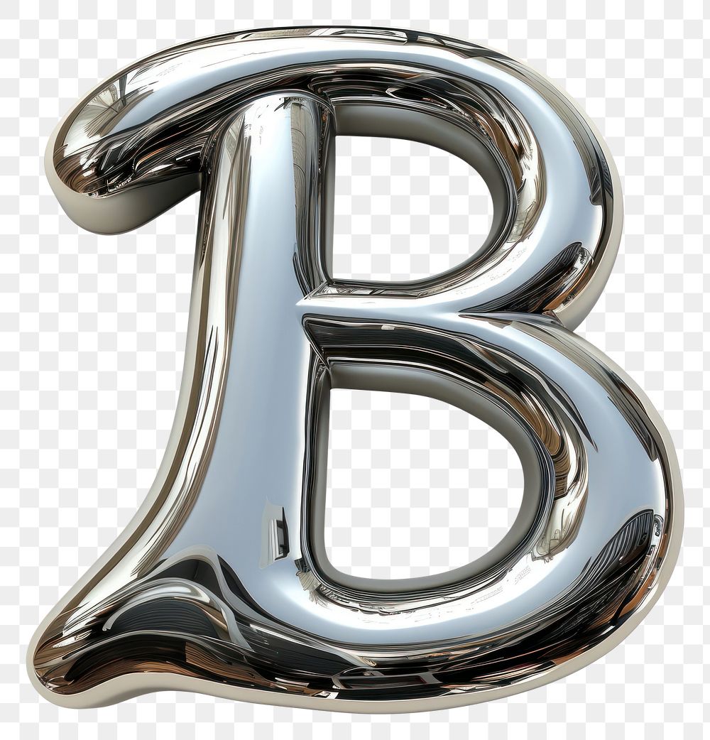 PNG Alphabet B letter silver | Premium PNG - rawpixel