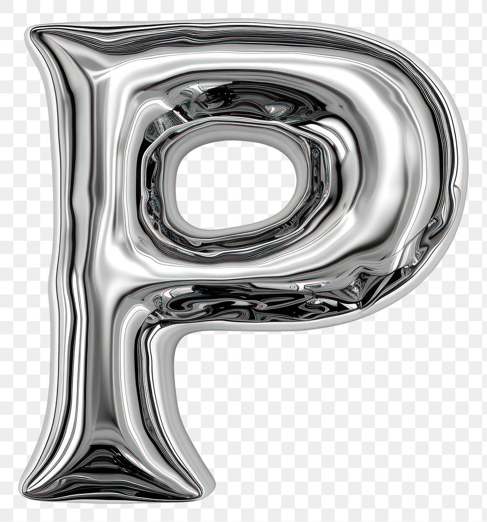 PNG Alphabet P letter silver | Premium PNG - rawpixel