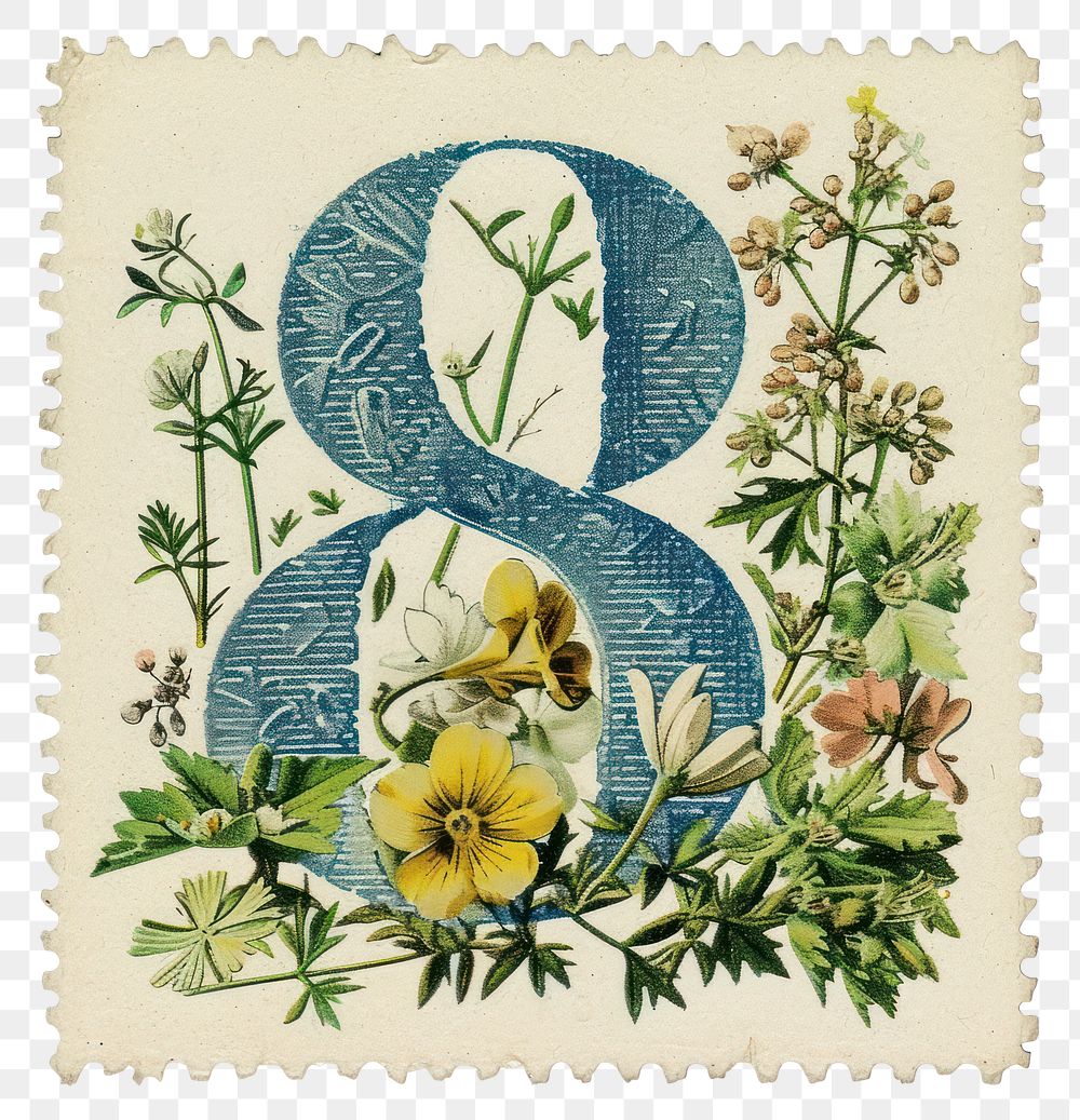PNG Vintage Number 8 postage | Free PNG - rawpixel