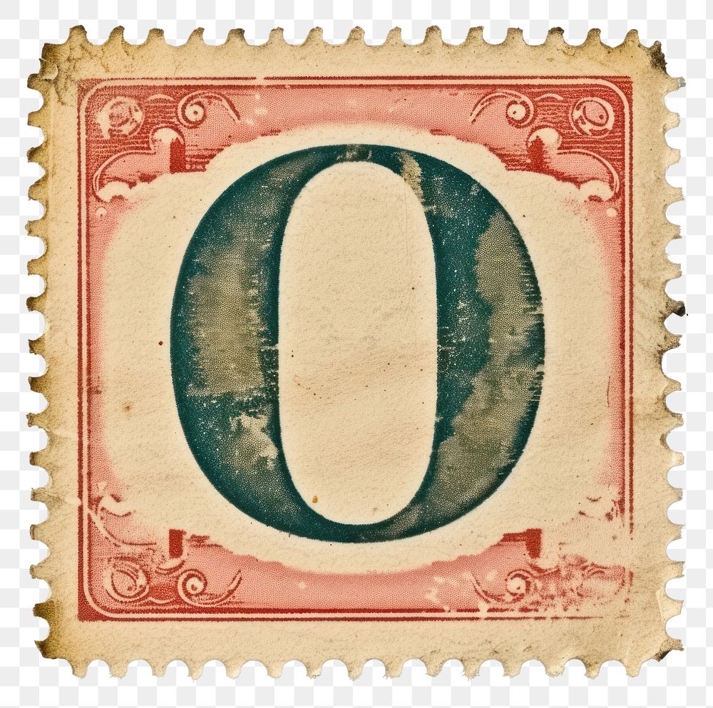 PNG Vintage Number 0 postage | Premium PNG - rawpixel
