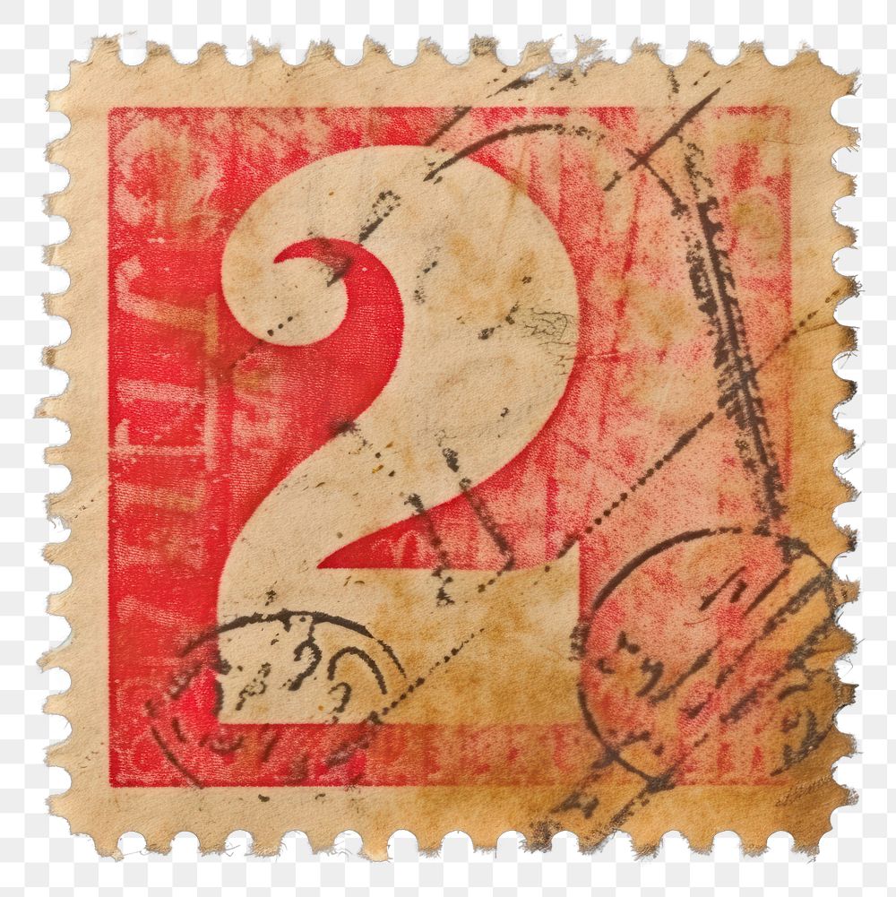 PNG Vintage Number 2 postage | Premium PNG - rawpixel