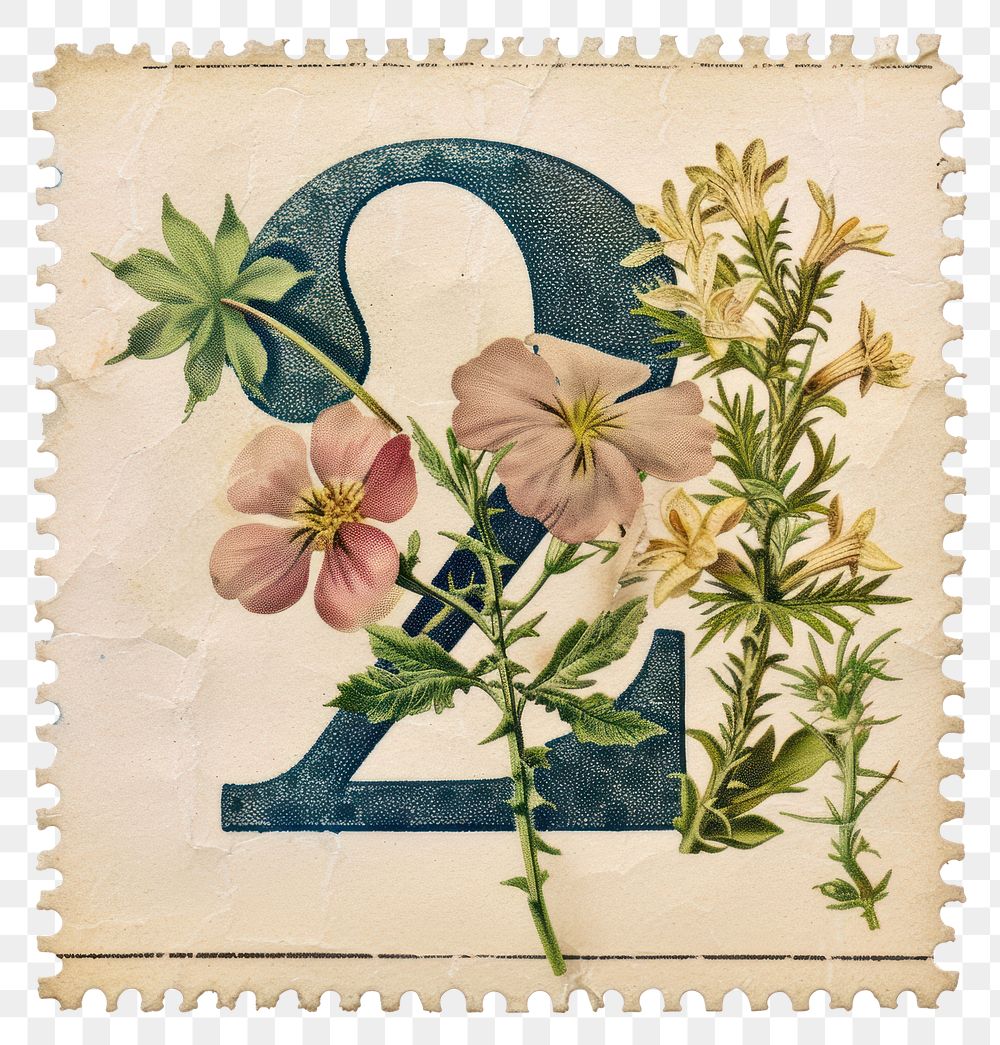 PNG Vintage Number 2 postage | Free PNG - rawpixel