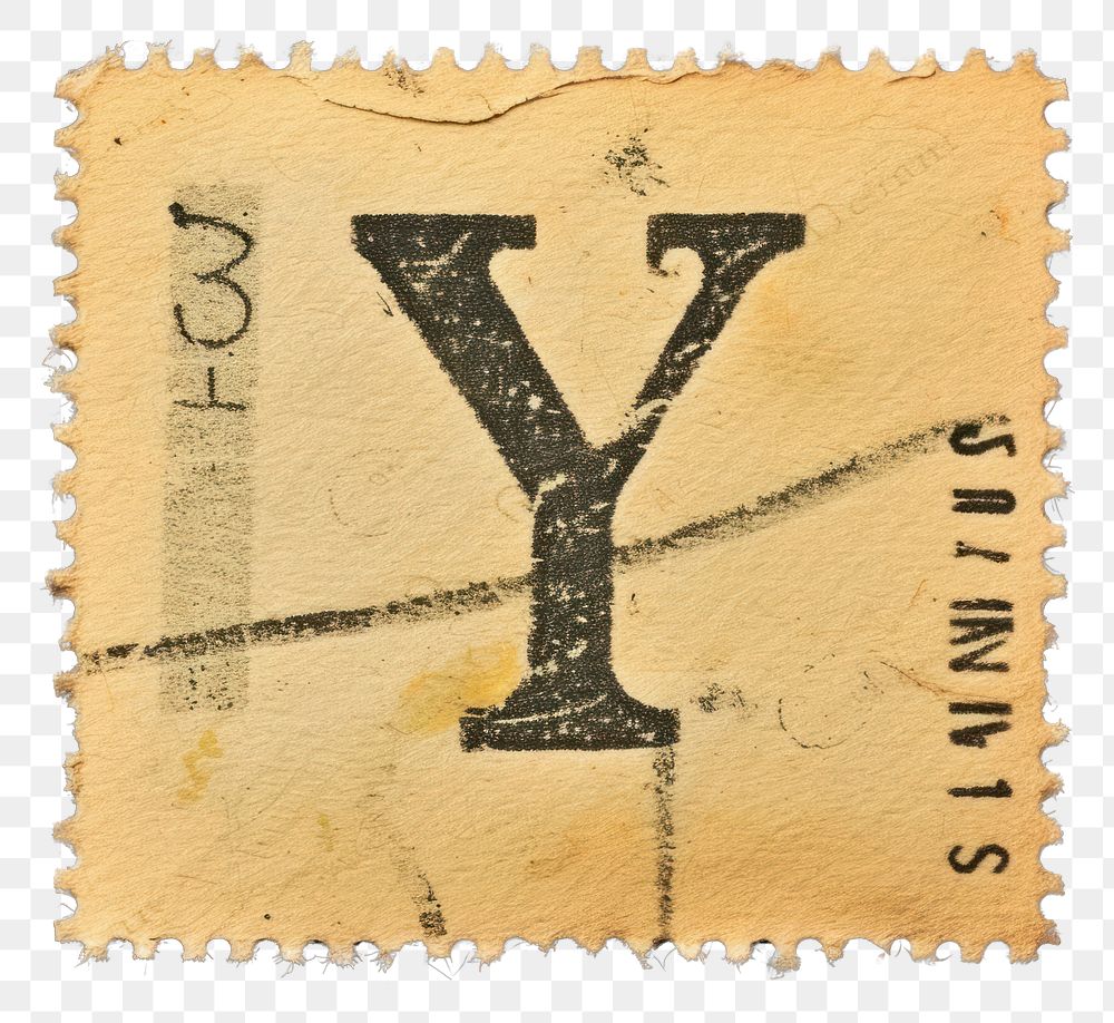 PNG Vintage alphabet Y postage | Premium PNG - rawpixel