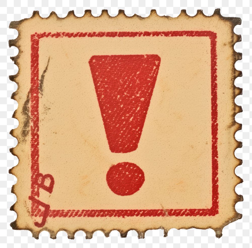 PNG Vintage Alphabet exclamation postage | Premium PNG - rawpixel