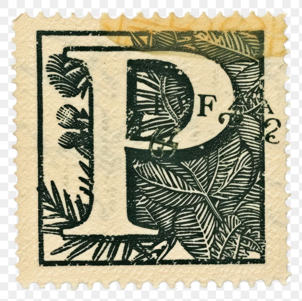 PNG Vintage alphabet P postage | Premium PNG - rawpixel