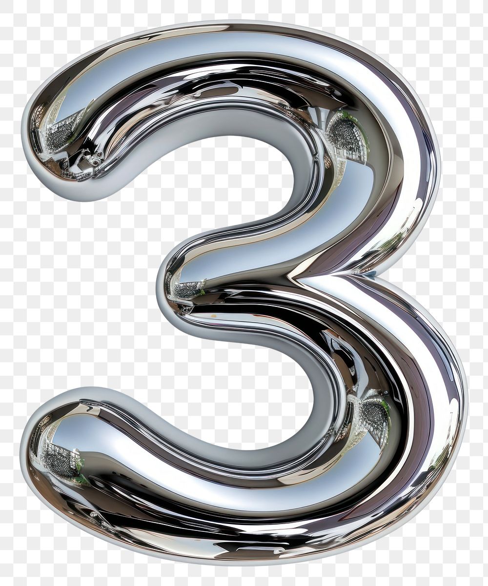 PNG Number silver curve pattern | Premium PNG - rawpixel