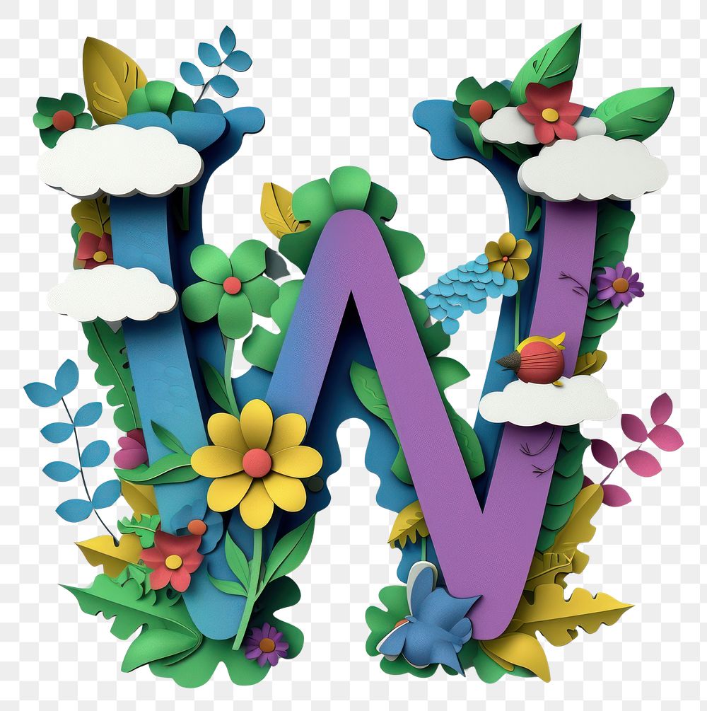 PNG Letter W art alphabet | Free PNG - rawpixel