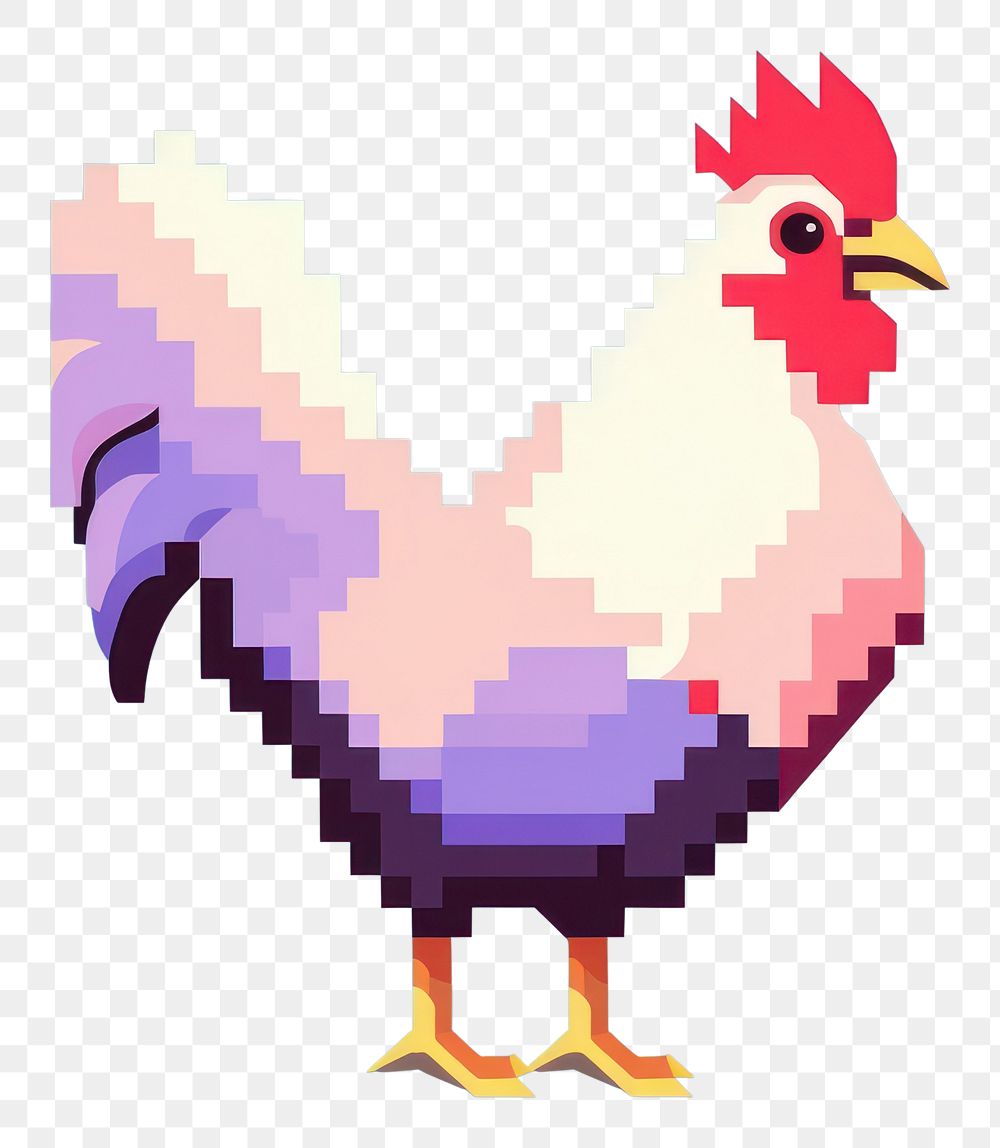 PNG Chicken pixel poultry animal | Free PNG - rawpixel