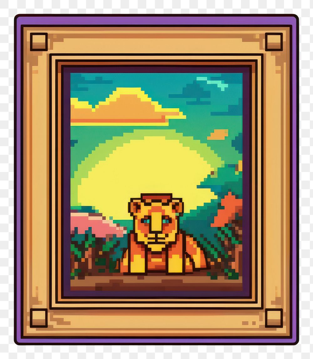 PNG Picture frame safari pixel | Free PNG - rawpixel