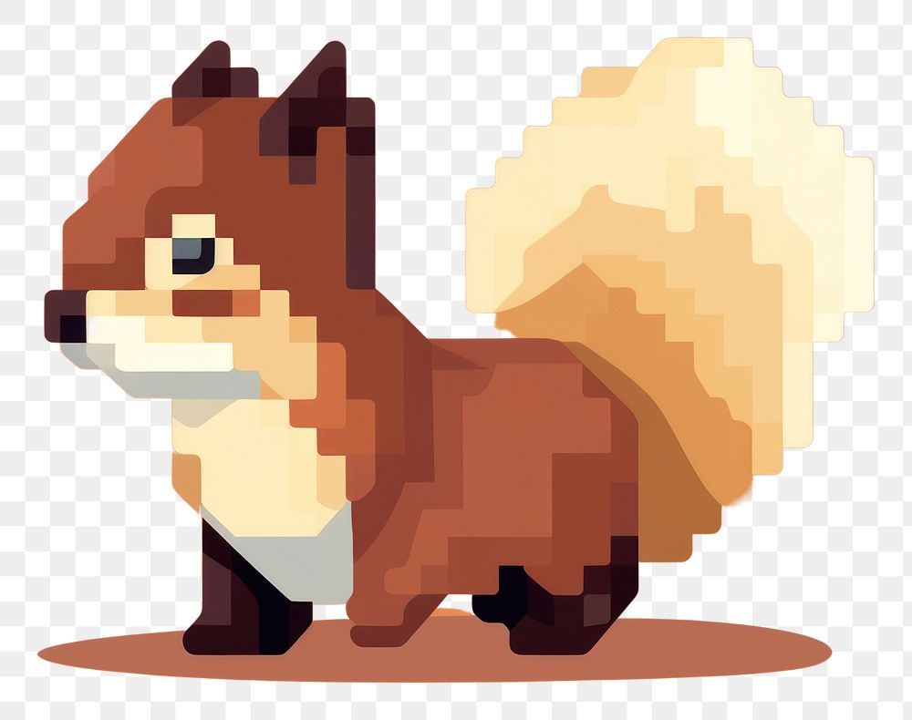 PNG Squirrel pixel animal mammal | Free PNG - rawpixel