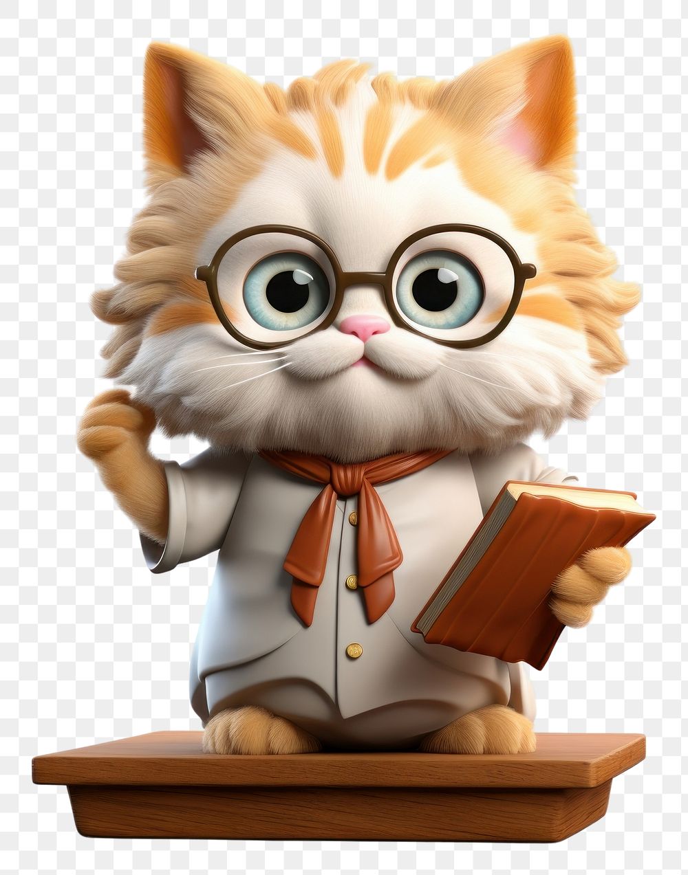 PNG Judge cat figurine cartoon | Free PNG - rawpixel