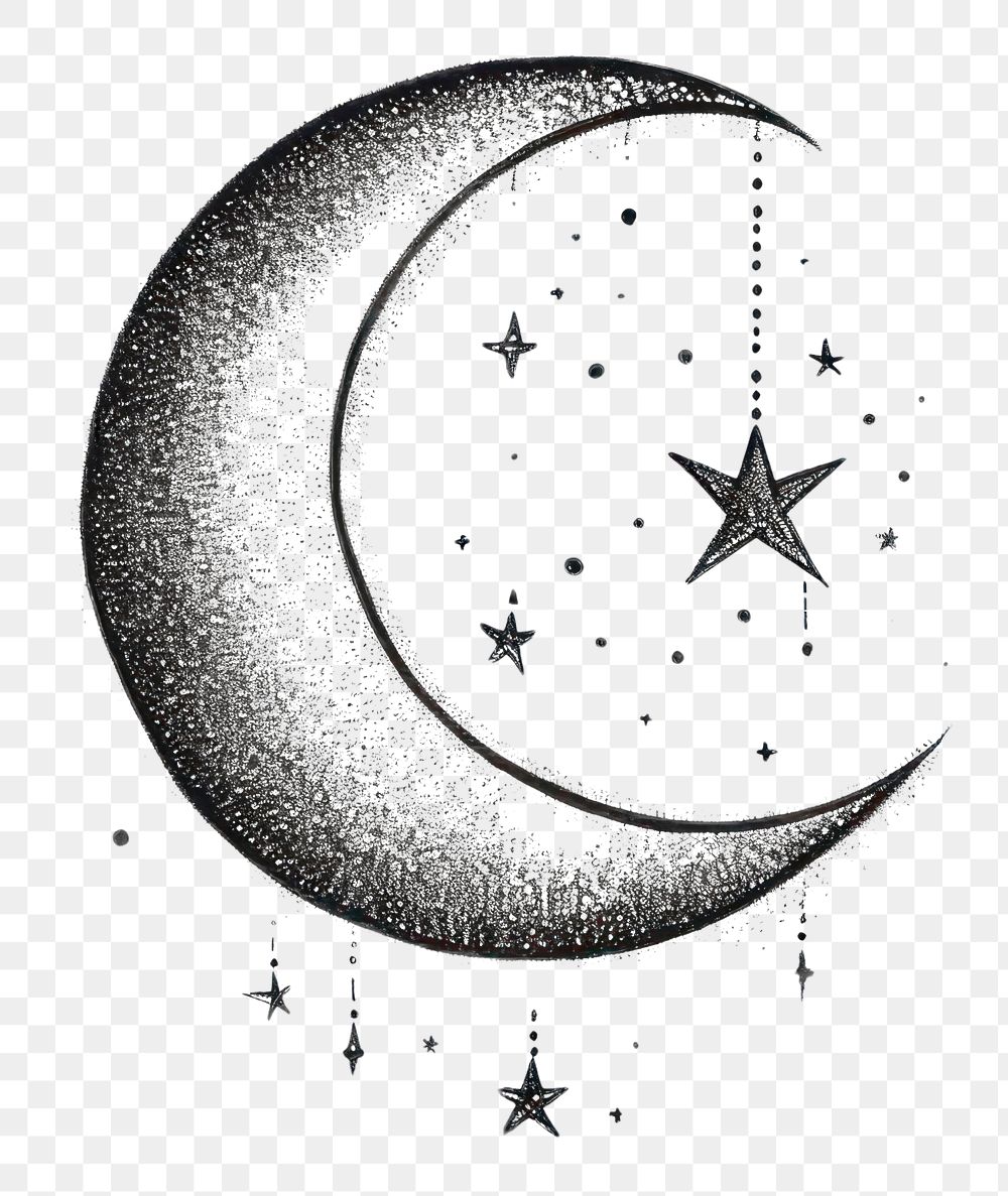 PNG Star moon astronomy night | Free PNG - rawpixel