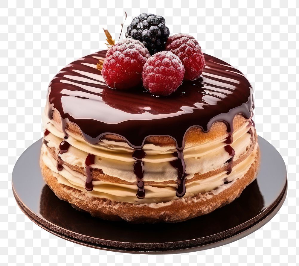 PNG Petit gateau dessert raspberry | Premium PNG - rawpixel