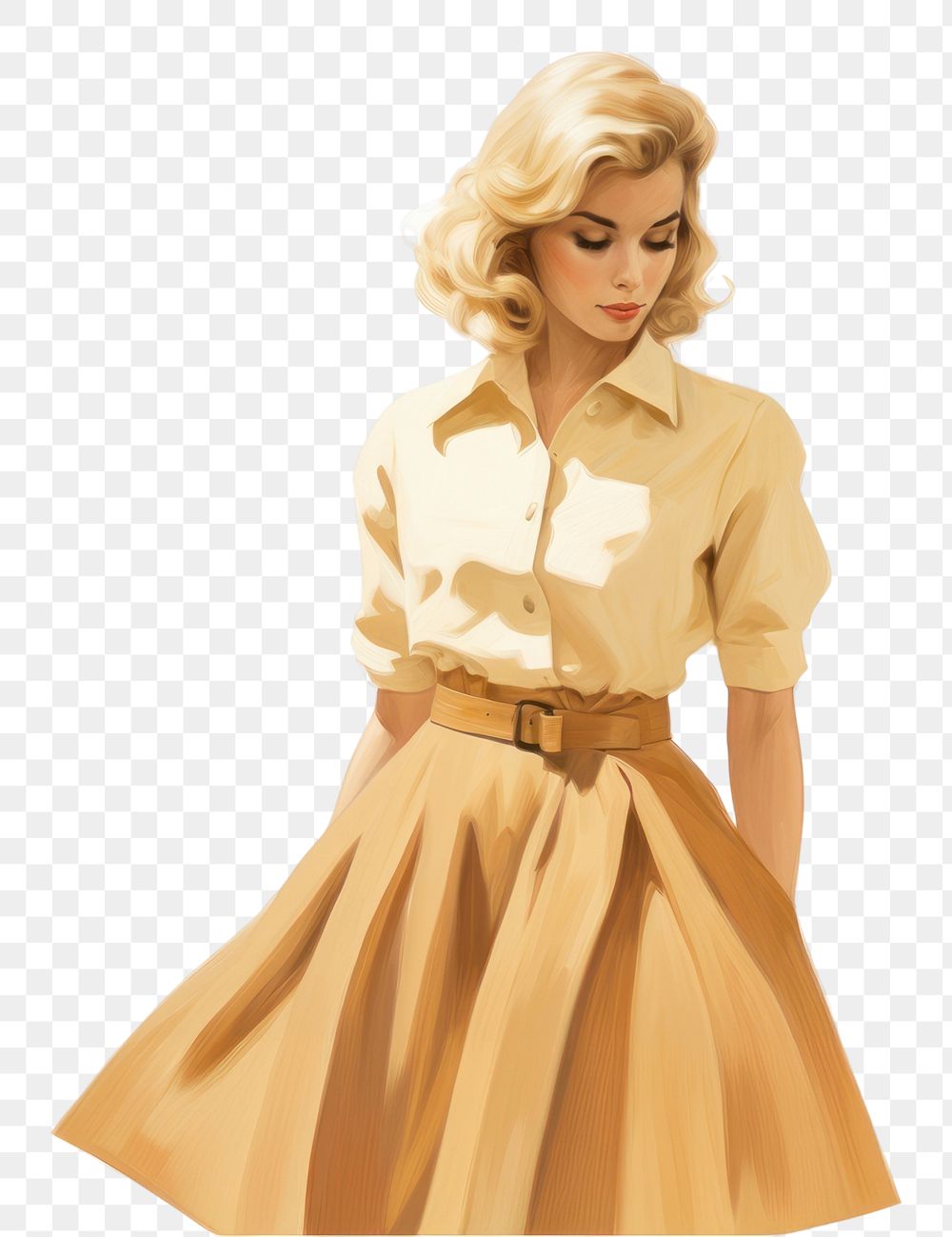 PNG Blond hair woman wear | Premium PNG - rawpixel