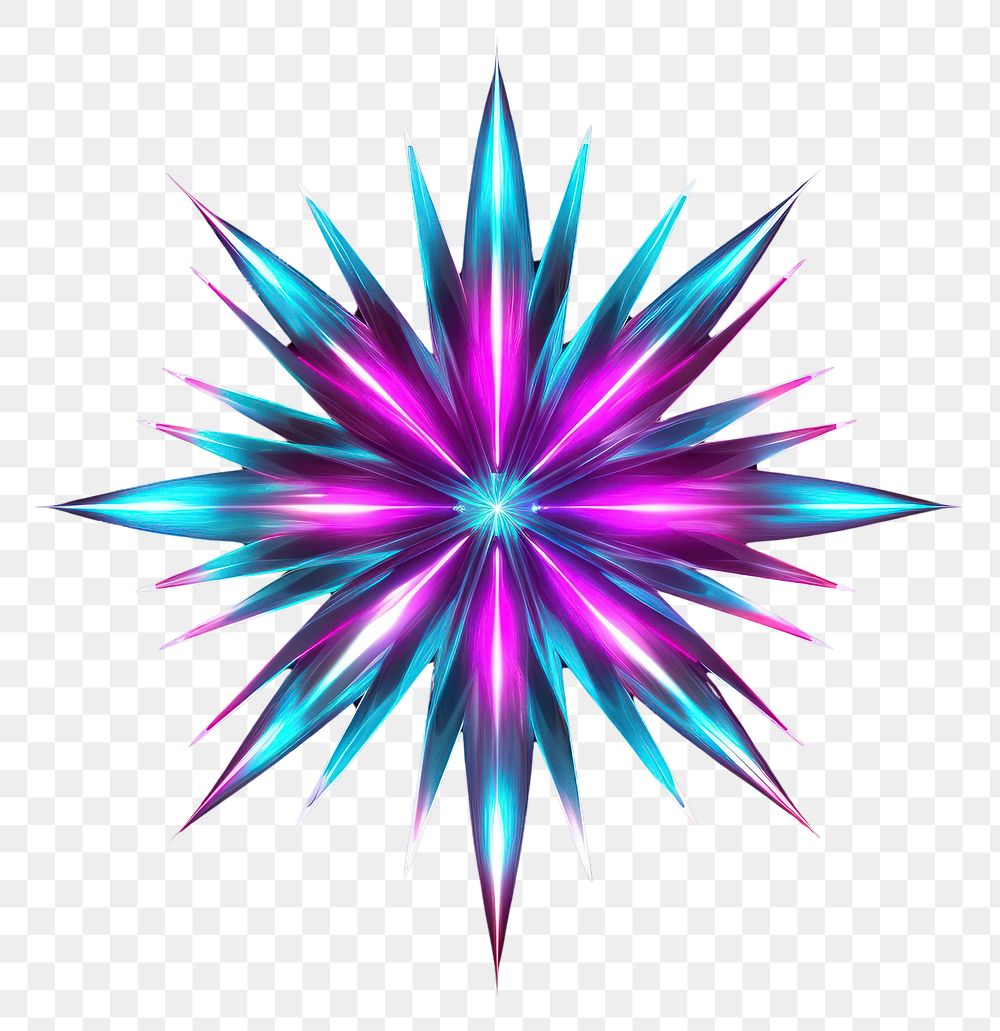 PNG Neon firework star shape | Premium PNG - rawpixel